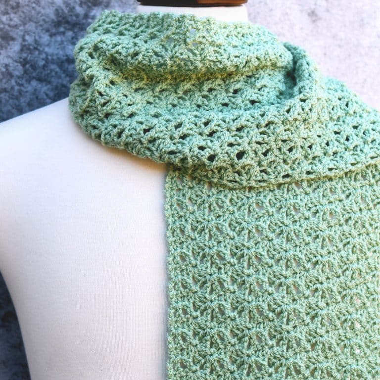 Crochet Shell Scarf Pattern Free - Make It Crochet