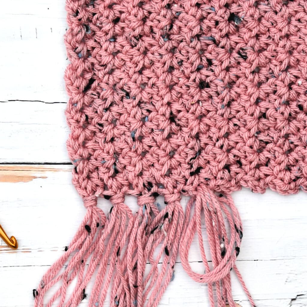 Easy Tweed Crochet Scarf for Beginners Free Crochet Pattern - Make It ...