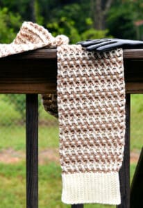 3 Color Crochet Scarf | Diagonal Drifts - Make It Crochet
