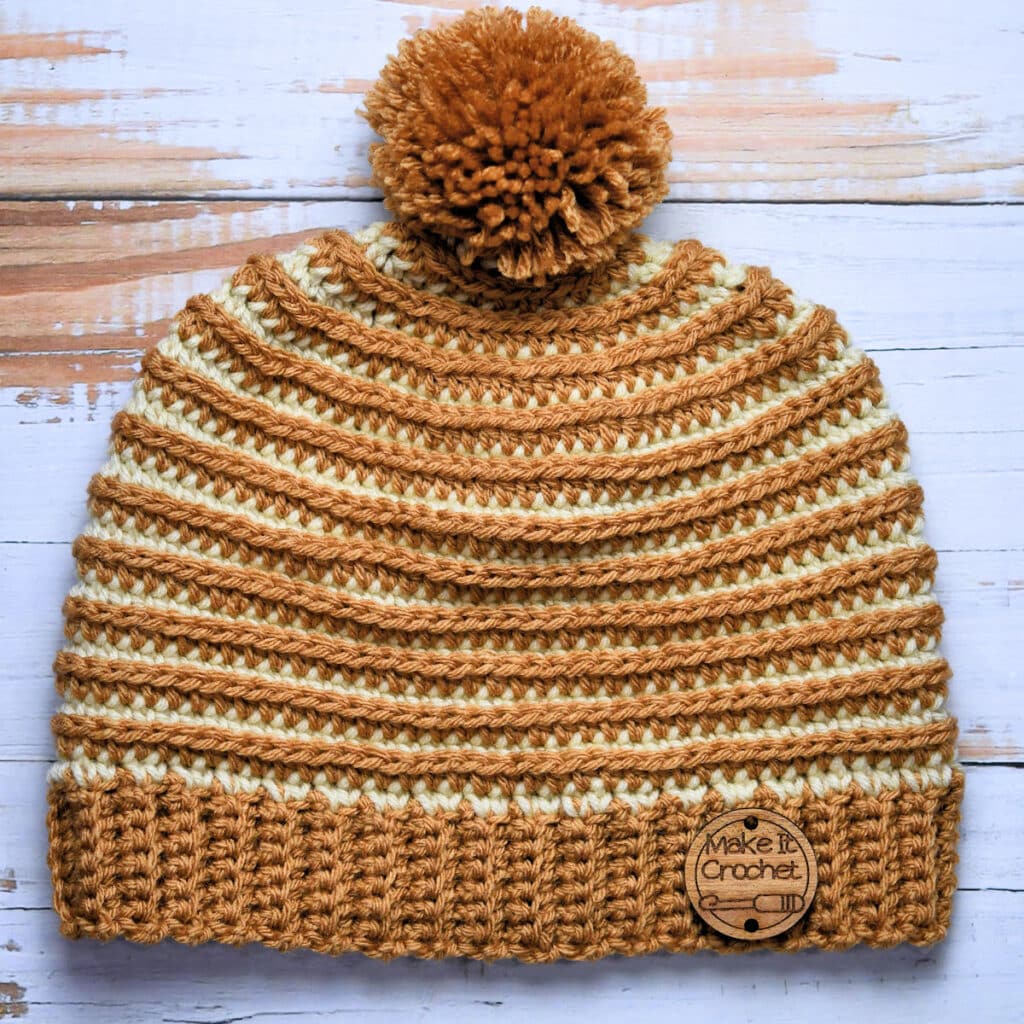 Beginner Beanie Hat Free Crochet Pattern - Make It Crochet