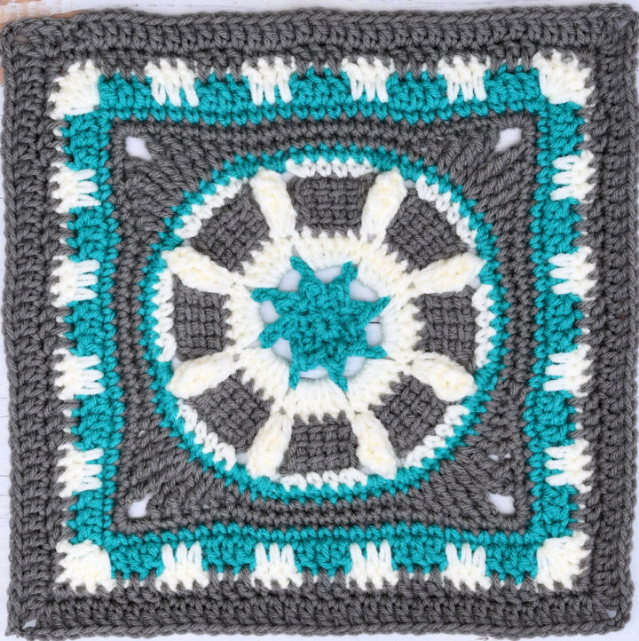 Celestial Landing Afghan Square Free Crochet Pattern - Make It Crochet