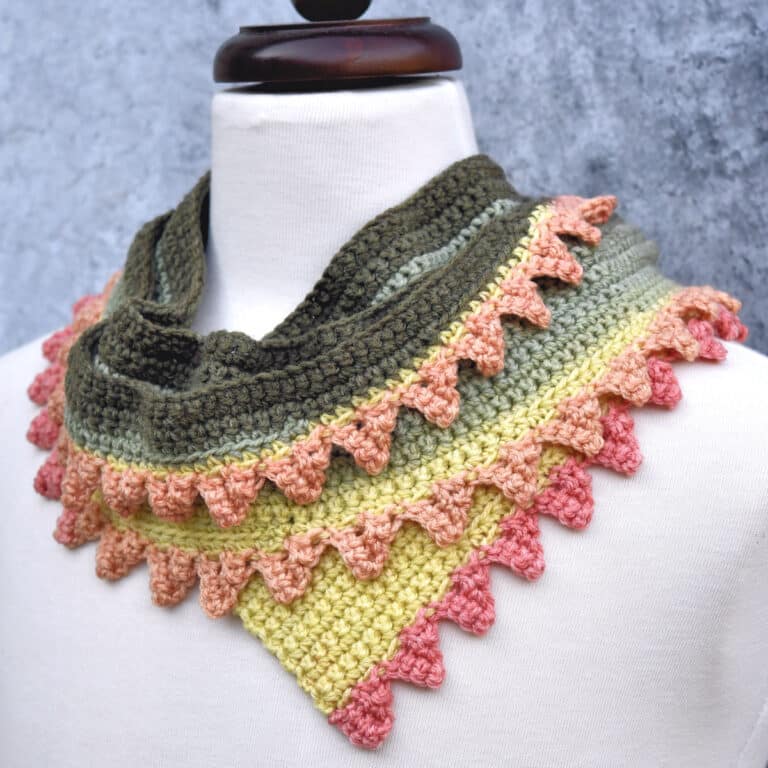 Dragon Tail Skinny Scarf Free Crochet Pattern - Make It Crochet