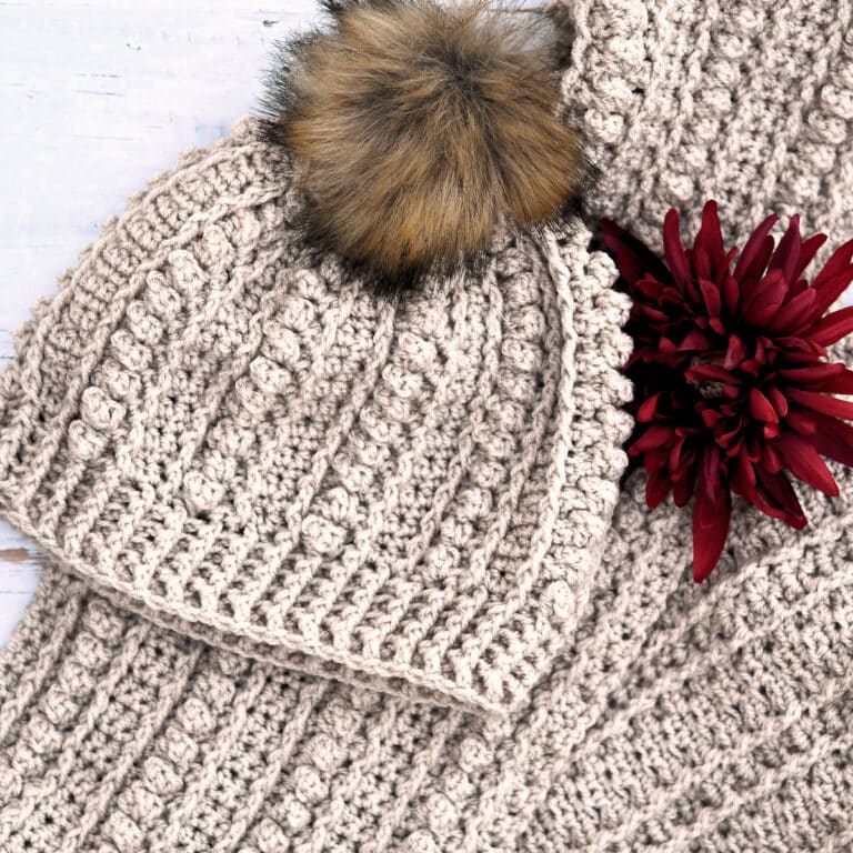 Popcorn Columns Hat Free Crochet Pattern - Make It Crochet
