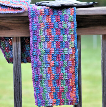 Bitty Blocks Scarf Free Crochet Pattern - Make It Crochet
