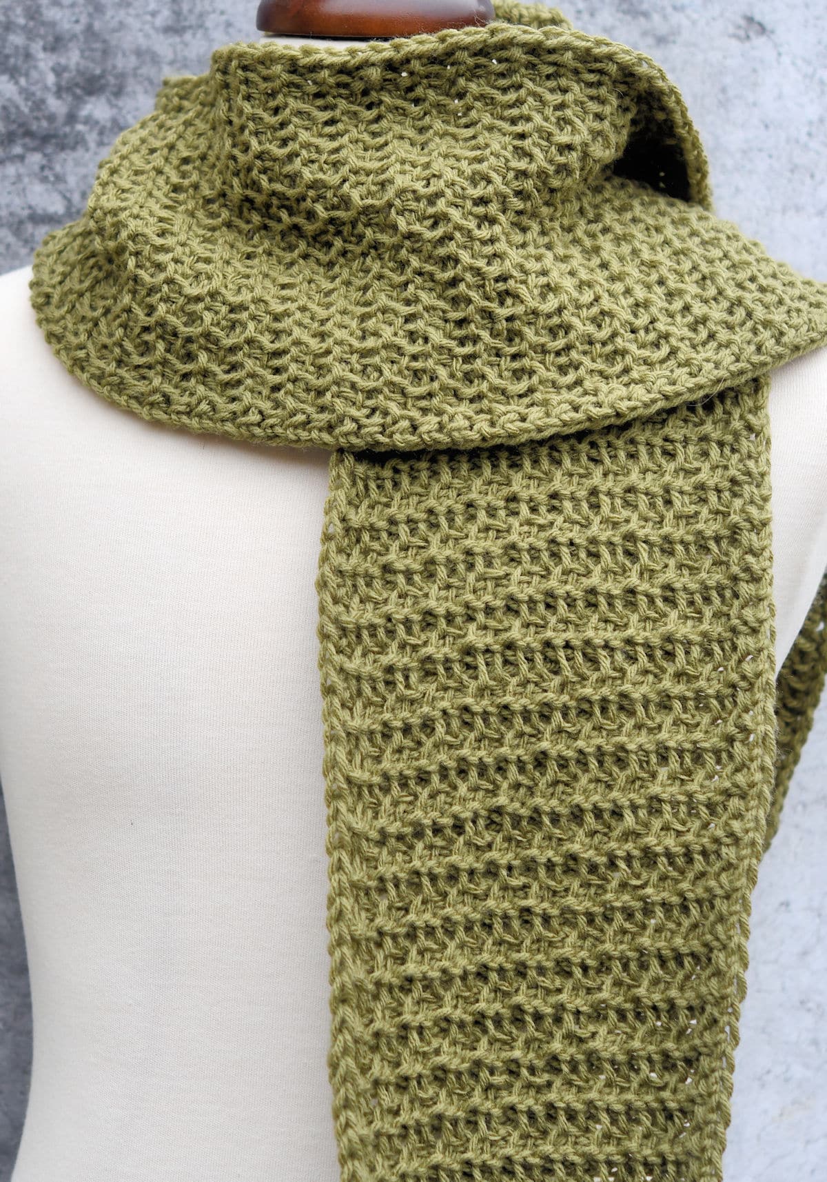 Linen Ridge Scarf Free Tunisian Crochet Pattern - Make It Crochet